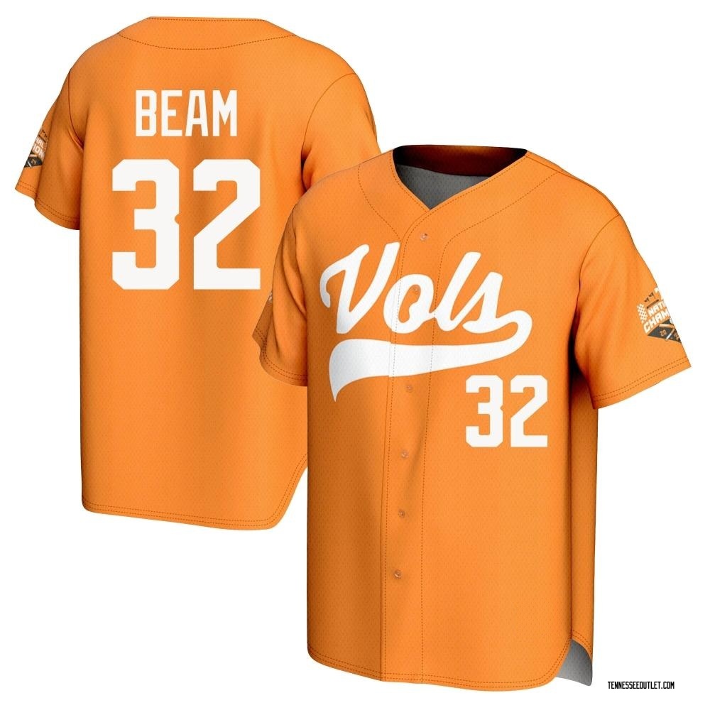Men's Drew Beam Tennessee Volunteers Game Replica 2024 Baseball College ...